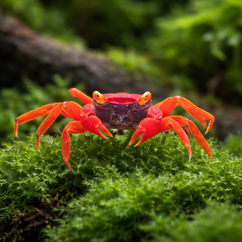 Tomato Vampire Crab for Sale – Bright Red Geosesarma Crabs